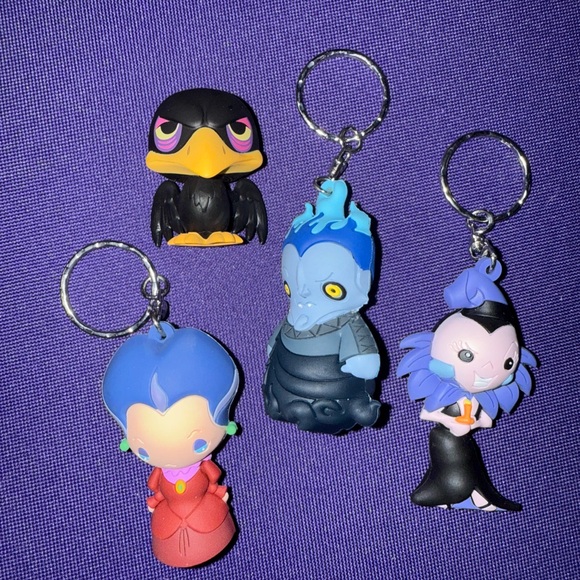 Disney | Accessories | Disney Blind Box Villains Keychain Figure Set ...